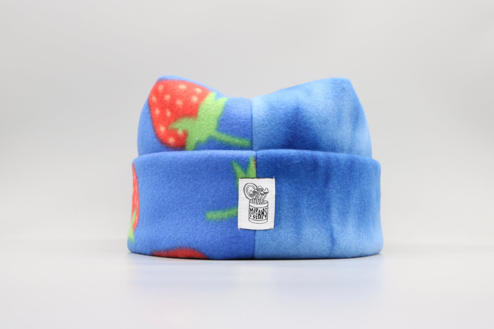 Strawberries/Blue Tie-Dye – MadBeans Beanies